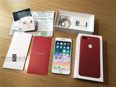 ขาย Iphone 7 Plus สีแดง 128gb ประกันเหลือ พร้อมใบเสร็จ รับซือมือถือ