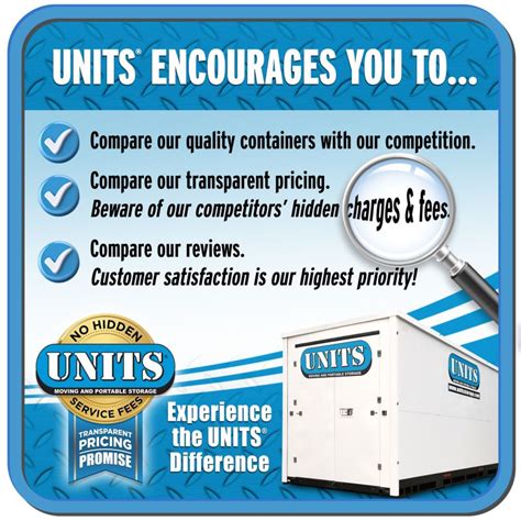 Units® Transparency For Portable Storage Units® Moving And Portable