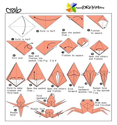 Traditional Origami Crab Paper Origami Guide