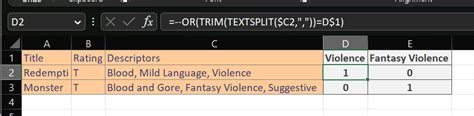 Dataset Excel Check If Comma Separated List In A Cell Contains A Sub Substring Instead Of A