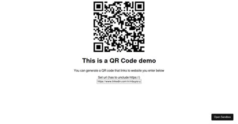 Qr Demo Codesandbox