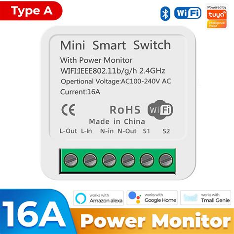 Sls Mini Wifi Smart Switch Module 16a Universal Diy Smart Relay Module