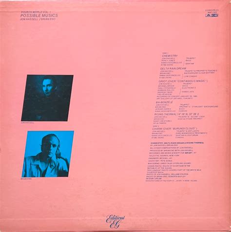 fourth world vol 1 possible musics [lp] brian eno jon hassell