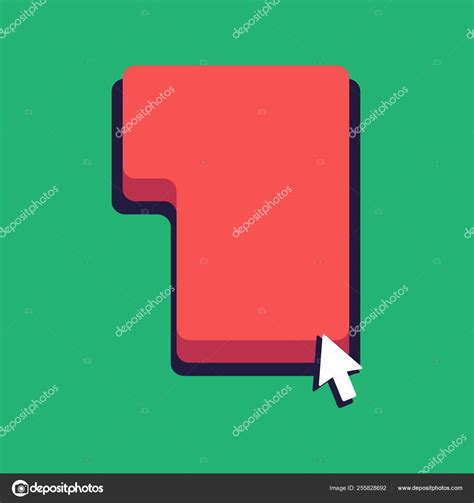 Small Arrow Touching The Keyboard Command Key With Shadow Cursor