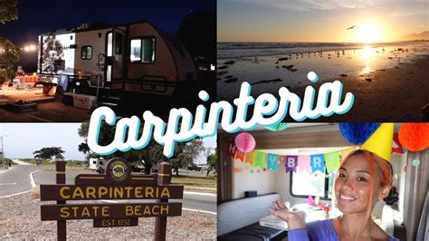 Carpinteria State Beach Campground Vlog Carpinteria Beach Vlogging