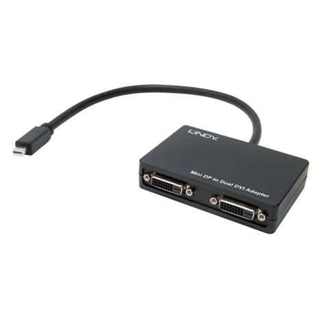 Mini DP To Dual DVI MST Hub Audio Video From Lindy UK