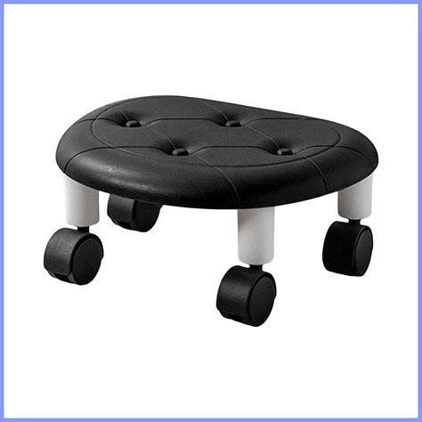 Small Rolling Stool Short Stool Pulley Wheel Stool 360 Degree Swivel Low Roller Seat Rotating