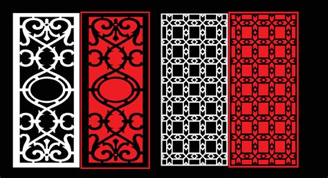 Decorative Wall Panels Set Jali Design Cnc Pattern Laser Cutting