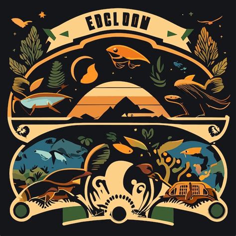 Premium Vector Isolated Eco Evolution Vector Art Series