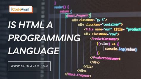 Is Html A Programming Language Understanding Its Role In Web Development