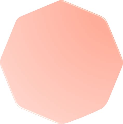 Orange Gradient Octagon Gradient Octagon Button 10982957 Png