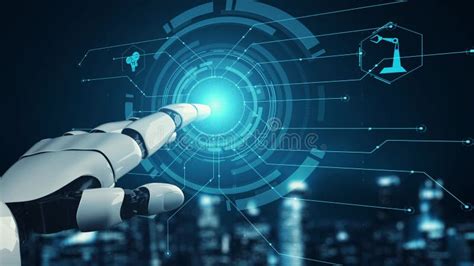 Mlp Futuristic Robot Artificial Intelligence Enlightening Ai Technology Concept Stock Video