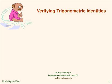 Ppt Verifying Trigonometric Identities Powerpoint Presentation Free Download Id 3569816
