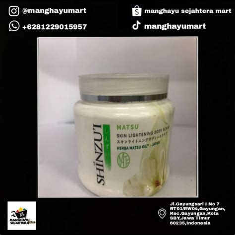 Jual Shinzui Body Scrub Skin Lightening Matsu Pot 200g Shopee Indonesia