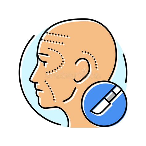 Plastic Surgery Color Icon Vector Illustration Stock Illustration