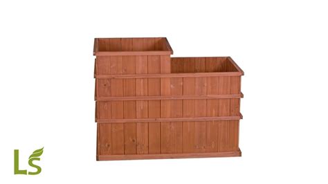 Multi Level Planter Transitional Outdoor Pots And Planters By Leisure Season Ltd Houzz