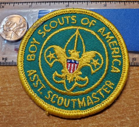 Bsa Asstant Scoutmaster Position Patch 1970 72 Plastic Backrare Moww