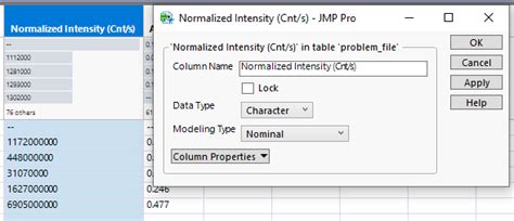 Solved Problem To Paste Continuuos Numbers From Jmp To Excel Jmp