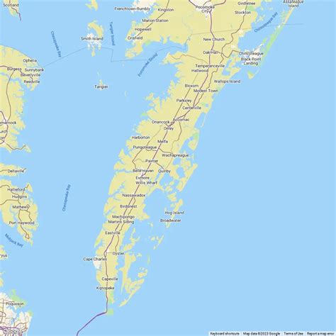 Eastern Shore Of Va Map Discover Esva