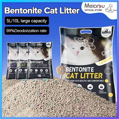 【new】10l5l Bentonite Cat Litter High Absorption Odor Contro Tiktok