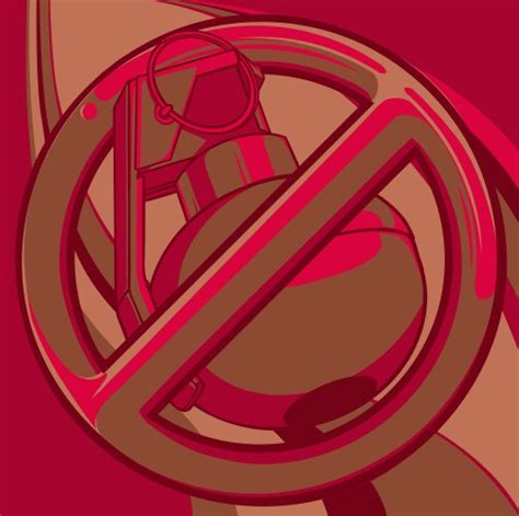 Hand Grenade With Frog Royalty Free Vector Image