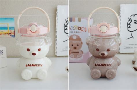 초등학생물병 귀염뽀작 라라곰 데코텀블러 곰돌이물병 네이버 블로그