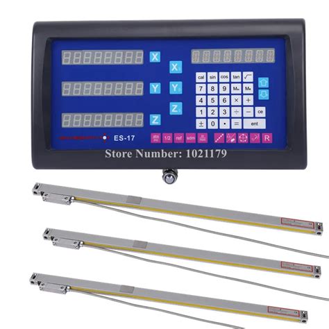 EASSON DRO Kit Easson 3 Axis DRO Digital Readout And 3pcs 0 1000mm GS10