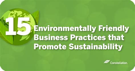 15 Environmentally Friendly Business Practices Constellation