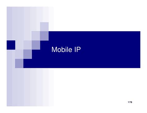 Mobility Standard Ip Routing Lecture Slides Cosc 6397 Docsity
