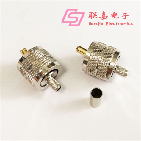 Uhf公头uhf Sl16 J3 同轴连接器配rg58 Rg400 Lmr195电缆 阿里巴巴