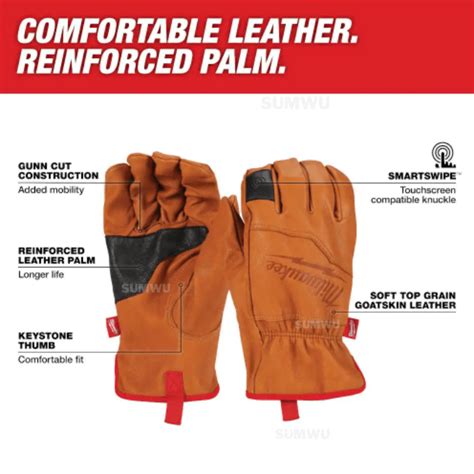 Milwaukee Goatskin Leather Gloves Sumwu Concept