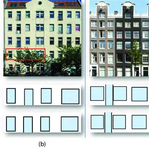 Layout Regularization For A Set Of Urban Facade Images The Top Row
