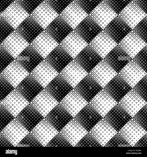 Monochrome Diagonal Square Pattern Background Black And White Abstract Vector Graphic Design