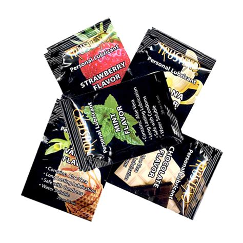 Trustex Assorted Flavored Personal Lubricant 6ml Foil