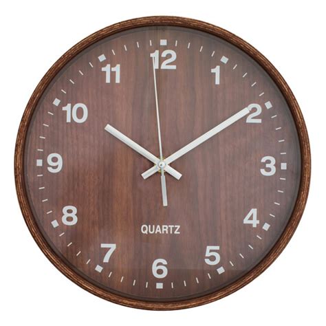 Часы настенные Optima Promo Natural круглые деревянные темное дерево O52081 43 Купить в