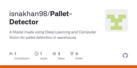GitHub Isnakhan Pallet Detector A Model Made Using Deep Learning And Computer Vision For