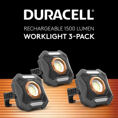 1500 Lumens 3 Pack Worklights Duracelllightssupport