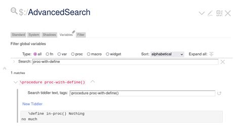 RC Search Variables Dumpvariables Rewritten To Power AdvancedSearch Variables Tab