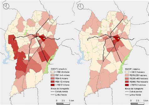 Total aplicado em obras públicas por bairro de Curitiba entre 2005 e