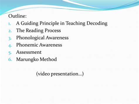 Principles Of Decoding And Explicit Instruction Pptx