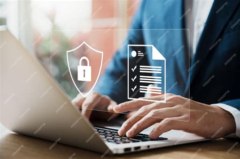 Concepto De Seguridad Cibernética Privacidad Para Proteger El Icono De