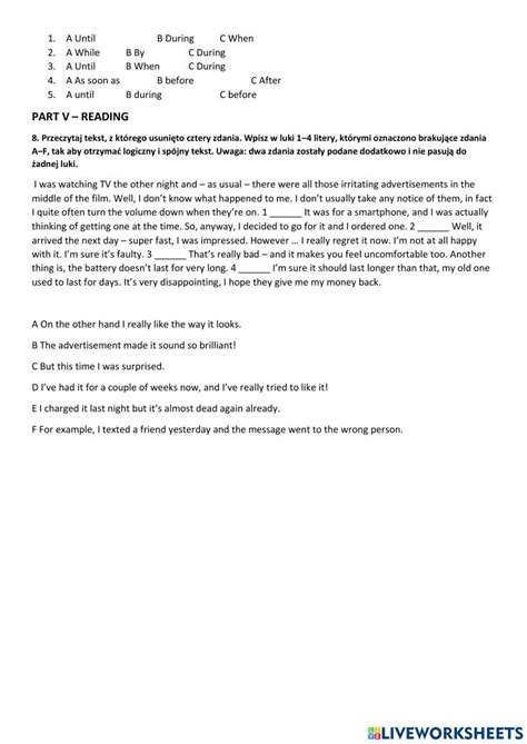 Focus 2 Unit 2 Online Exercise For Live Worksheets