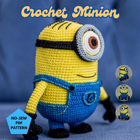 Minion Crochet Pattern Digital Pdf Fun Amigurumi Tutorial