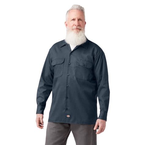 Dickies Mens And Big Mens Original Fit Long Sleeve Twill Work Shirt
