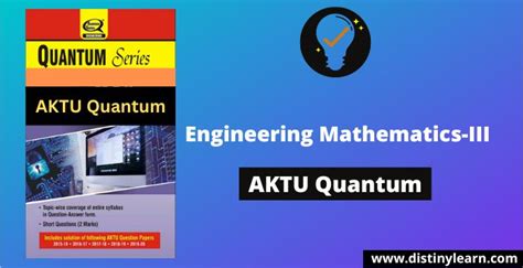 Btech 2nd Year Engineering Mathematics Iii Aktu Quantum Pdf Free Distiny Learn