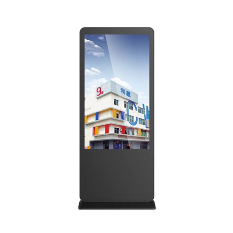 Multimedia Network Free Standing Kiosk With High Bright Monitor For Advertising Kiosk