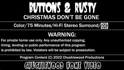Vhs Cover Buttonsa And Rustys Christmas Jamboree By Jonacme On Deviantart