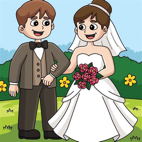 Vector De Animación De Boda