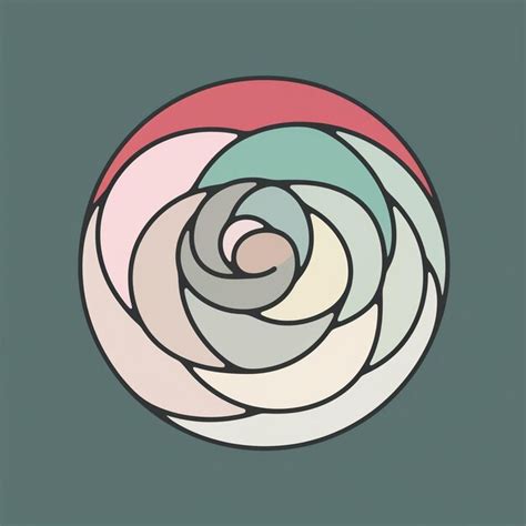 아름다운 장미 로고 프리미엄 벡터