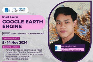 Pelatihan Google Earth Engine GEE Institut Teknologi Sepuluh Nopember